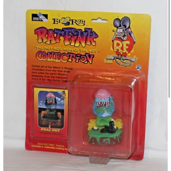 ed roth | Toys | Vintage Rat Fink Drag Nut Figure By Ed Big Daddy Roth ...